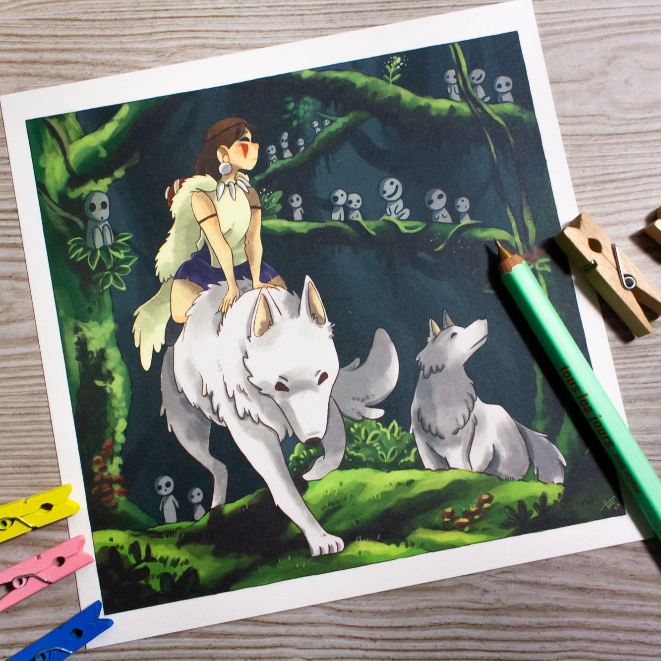 Mononoke Print (A5 y A4) - Paula Cheshire | Ilustración